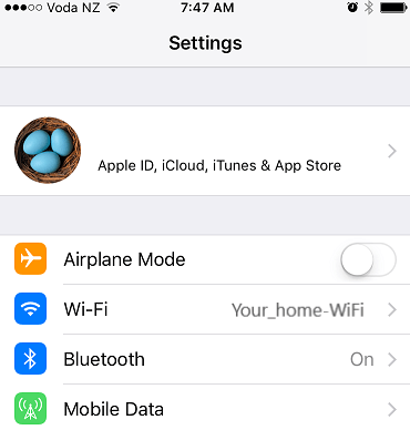 Connecting wirelessly to your iPhone or iPad