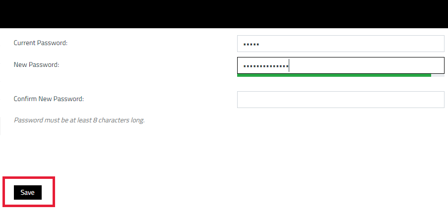 Changing your Kinect email password